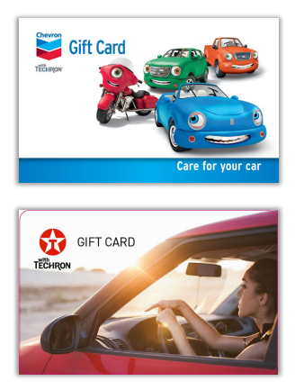 How do I order Chevron and Texaco Gift Cards?