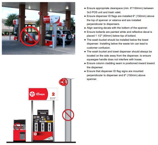 Texaco 2020 Guidelines: Fuel Island Components and Arrangement