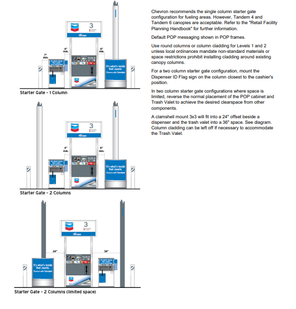 Chevron 2020 Retail Image Guidelines: Fuel Island Components and ...
