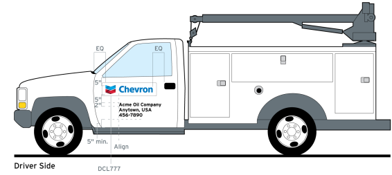 Chevron 2020 Retail Image Guidelines: Vehicle Graphics