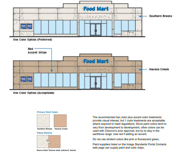 Chevron 2020 Retail Image Guidelines: Backcourt Buildings