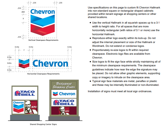 Chevron 2020 Retail Image Guidelines: Site Signage
