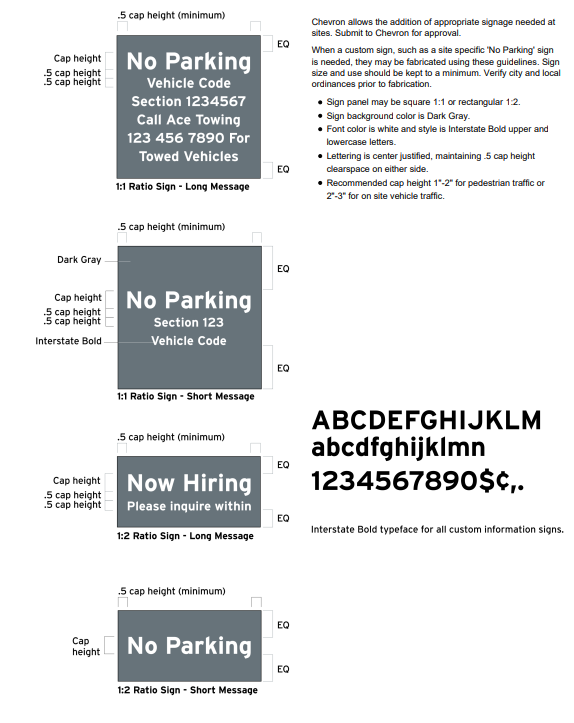 Chevron 2020 Retail Image Guidelines: Site Signage