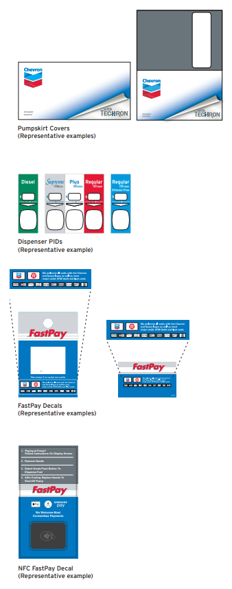 Chevron 2020 Retail Image Guidelines: Dispenser Graphics