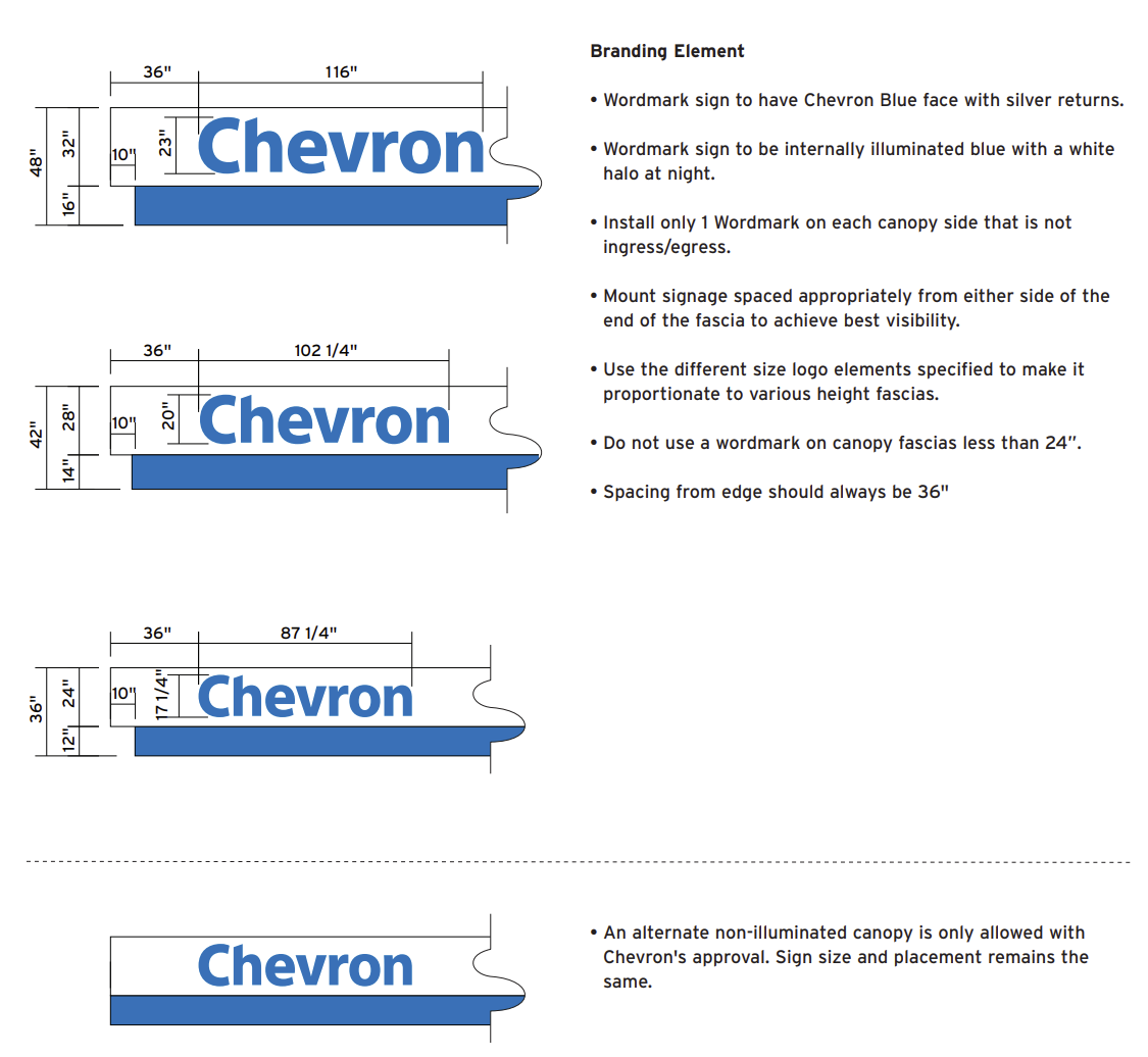 Chevron 2020 Retail Image Guidelines: Commercial Fueling Facilities